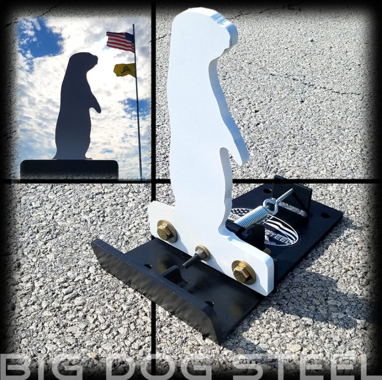 Life-Size AR500 Prairie Dog Reactive Target - BIG DOG STEEL